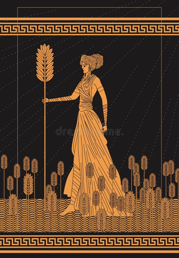 Demeter Ceres Greek Roman Mythology Goddess of Agriculture on ...