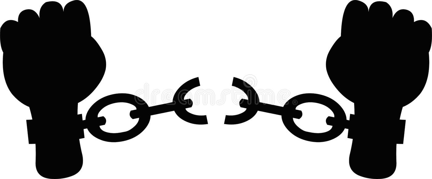 Breaking Chains Silhouette Stock Illustrations – 61 Breaking Chains ...