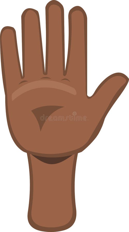 Hand palm african greeting stock vector. Illustration of welcome ...