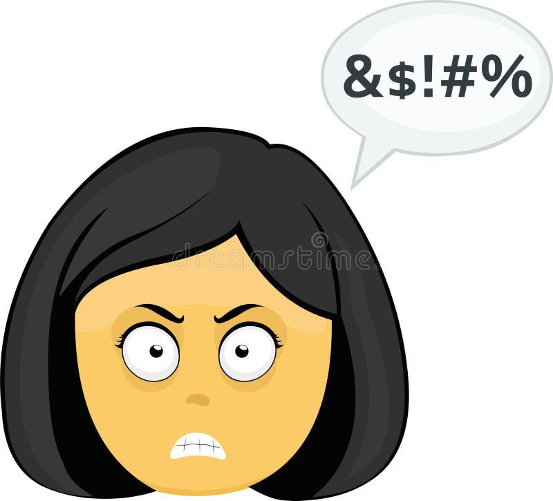 Vector Emoticon Girl Bubble Dialogue Nsultingi Stock Vector ...