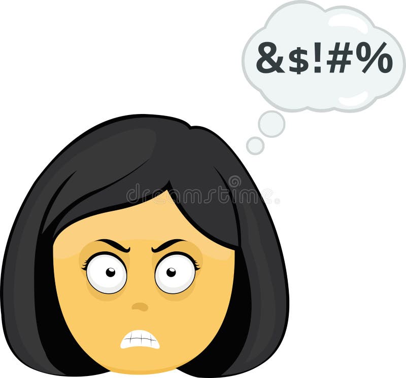 Curse Emoticon Stock Illustrations – 32 Curse Emoticon Stock ...