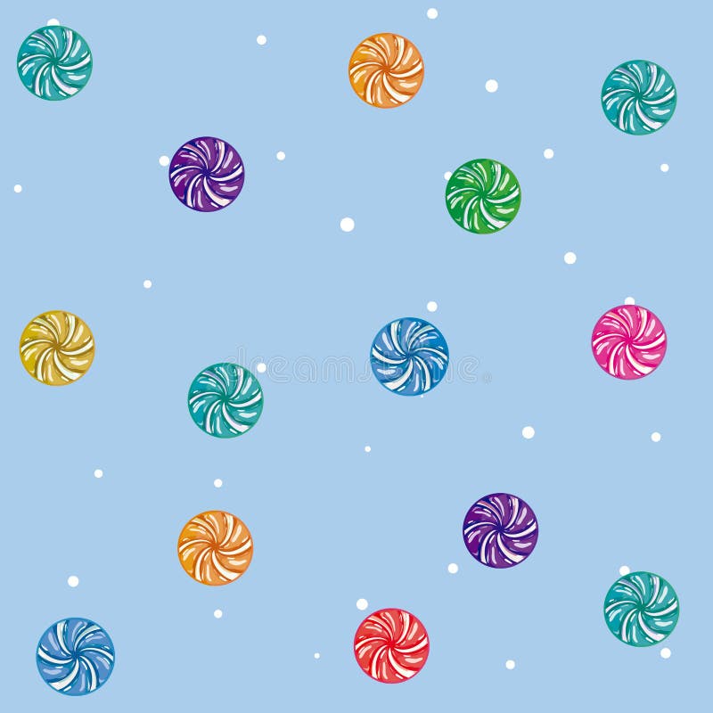 Imprimir Candy Pattern Background Stock Vector - Illustration of ...