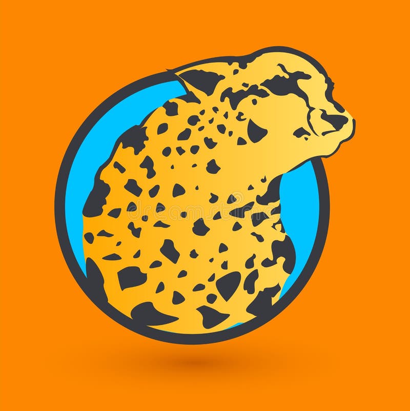 Cheetah Emblem Stylized Vector Illustration. Stock Vector ...