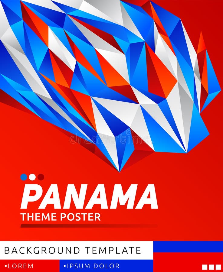 Panama Theme Modern Poster, Vector Template Illustration, Panamanian ...