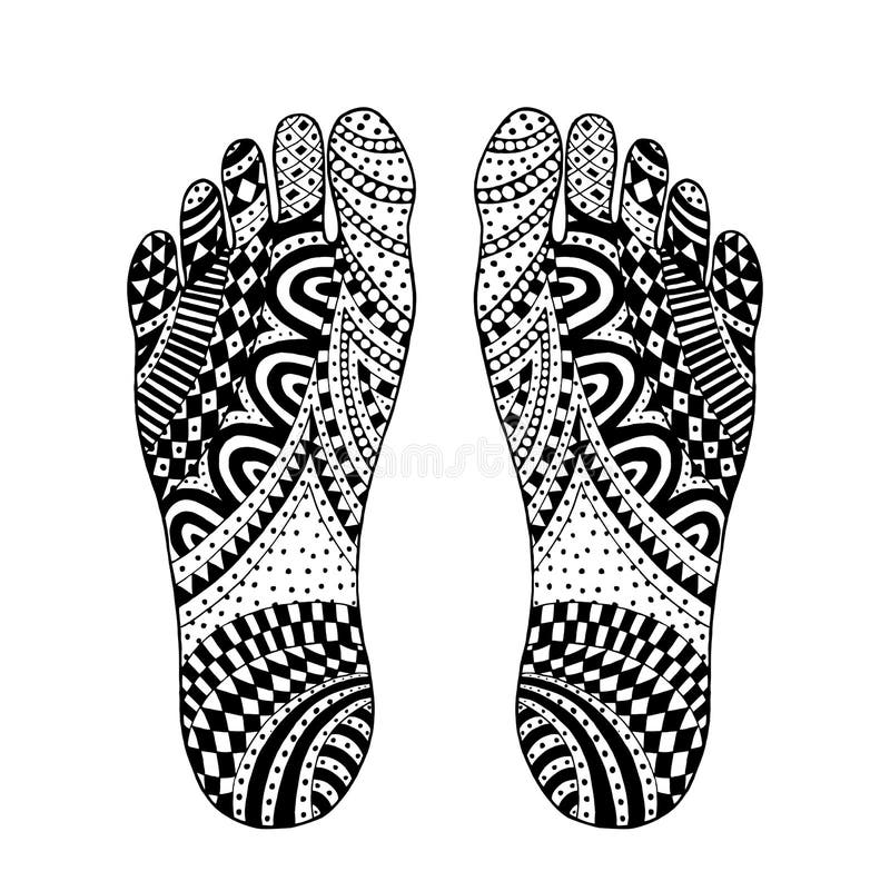 The Feet of a Adult Man and a Woman. Stock Vector - Illustration of ...