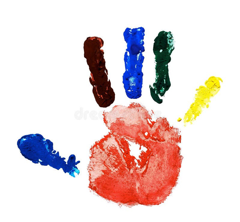 Imprint hands stock illustration. Illustration of identification - 38761061