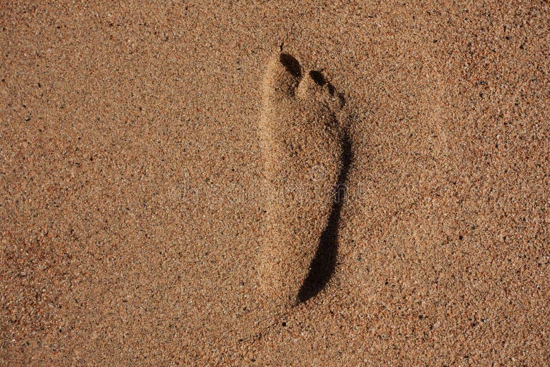 Imprint of human feet stock photo. Image of heel, outdoors - 34257684