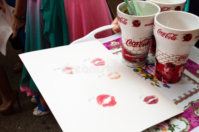 The Imprint of Lips on Paper. Editorial Stock Image - Image of imprint ...