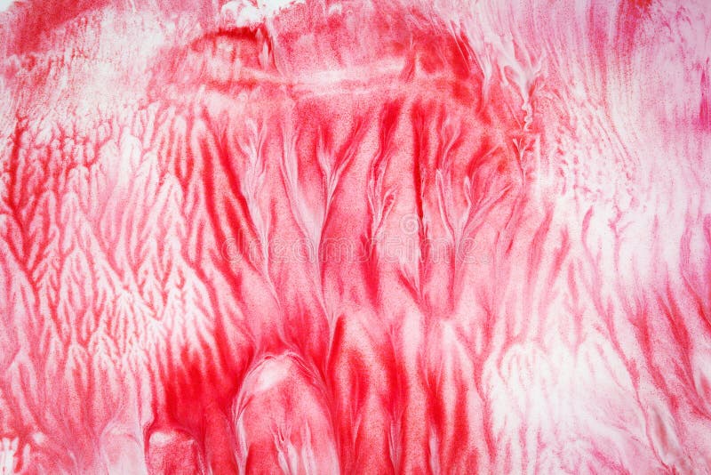 Imprint of Red Paint on a White Surface Stock Photo - Image of ...