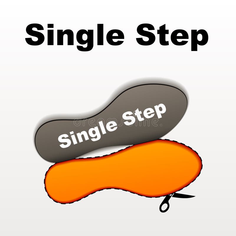 Imprint single step stock vector. Illustration of layout - 28967399