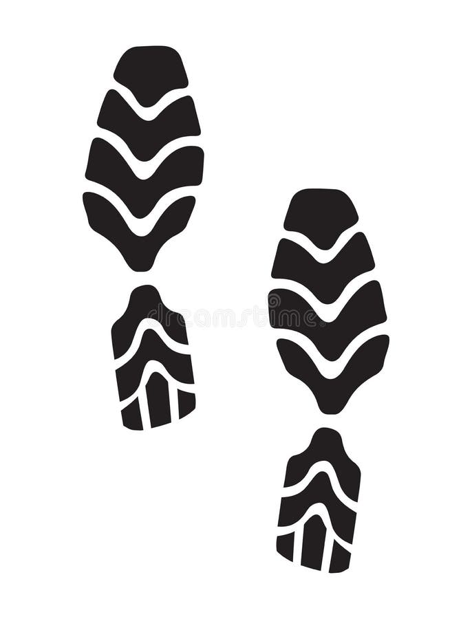 Walking Shoe Print Clip Art