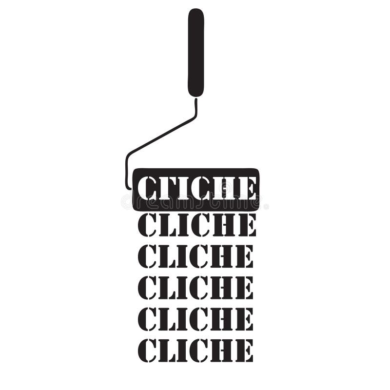 Imprint of the word Cliche stock vector. Illustration of clipart ...