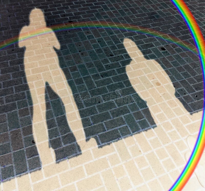 Imprinted in a rainbow stock photo. Image of shadows - 144897444