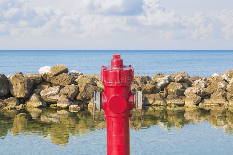 An Improbable Hydrant at the Seaside - Plenty of Water Concept Image ...