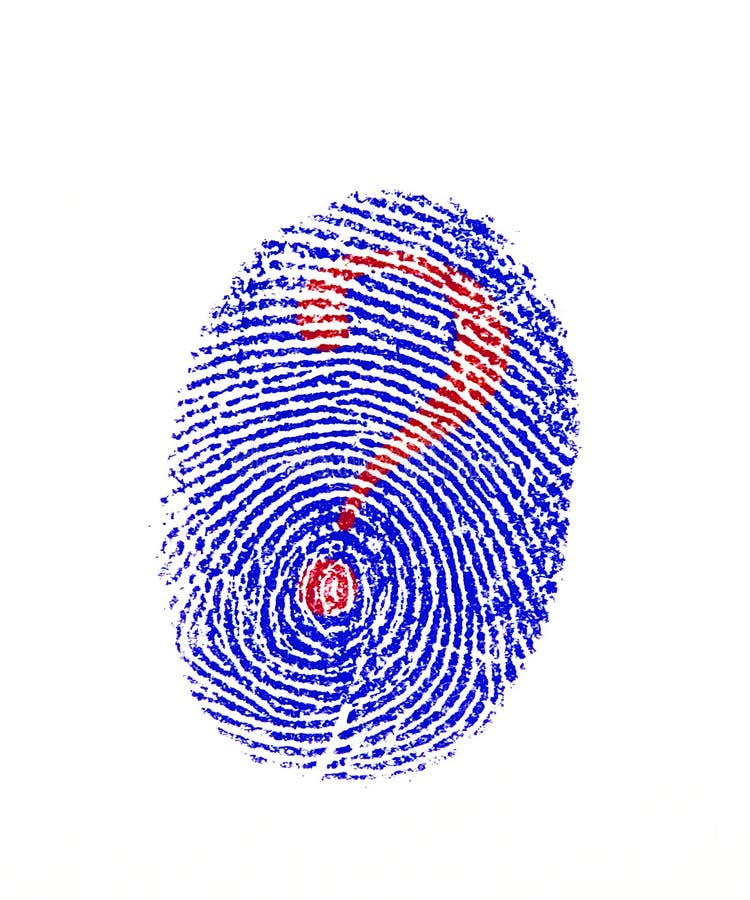 Impronta digitale illustrazione di stock. Illustrazione di curve - 7526267