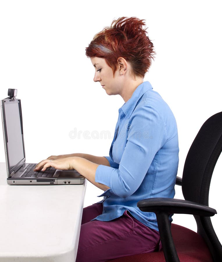 Improper posture stock image. Image of health, backache - 31818449