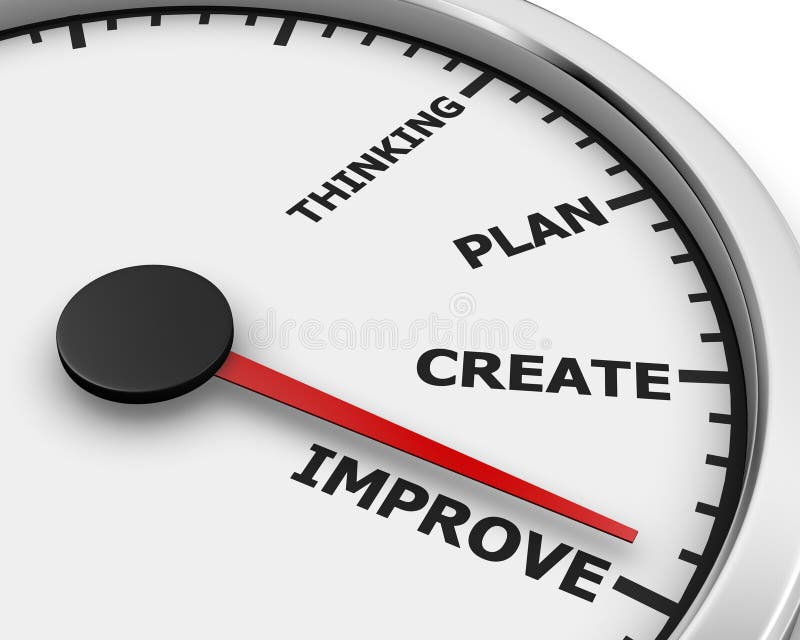 Improve stock illustration. Illustration of steps, research - 83336501