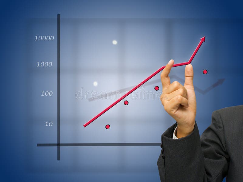 Improve graph stock image. Image of blue, business, growing - 21910475