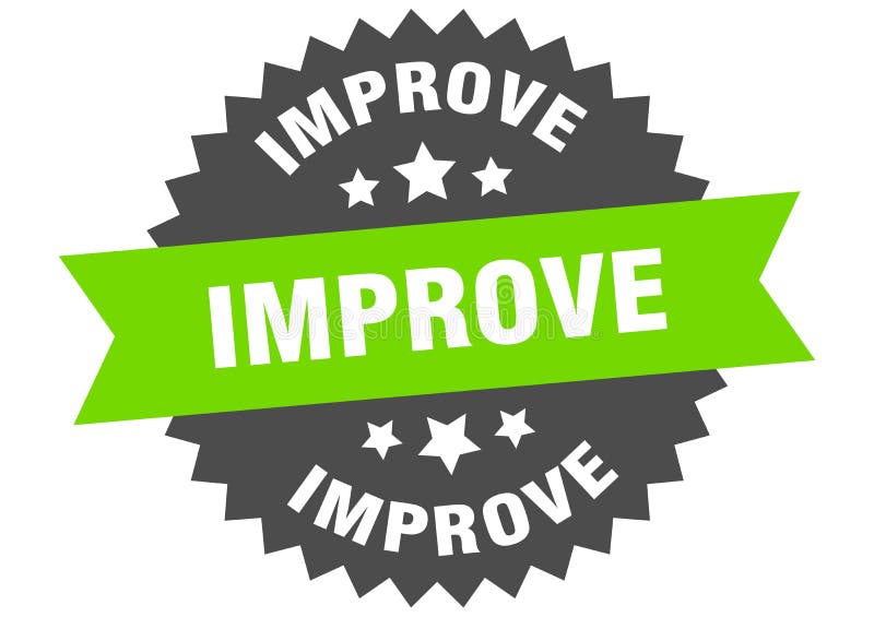 Improve stock vector. Illustration of insignia, sticker - 160548292