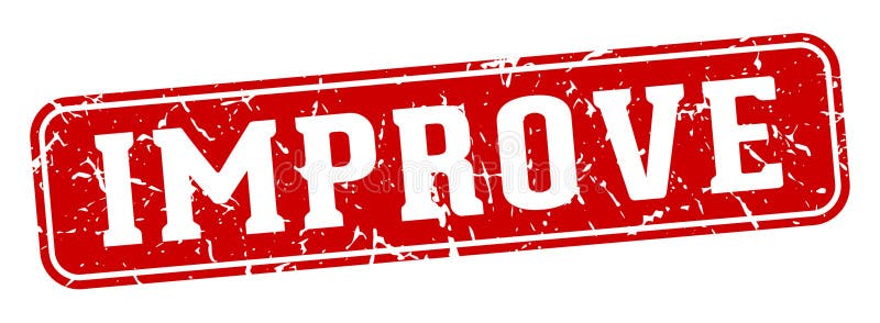 Improve Rectangular Sign. Improve Stamp Stock Vector - Illustration of ...