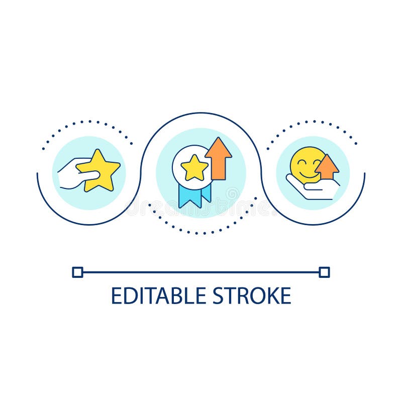 Improve Service Quality Loop Concept Icon Stock Vector - Illustration ...