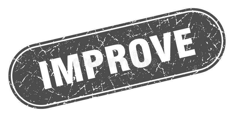 Improve Sign. Round Ribbon Label Set. Seal Stock Vector - Illustration ...