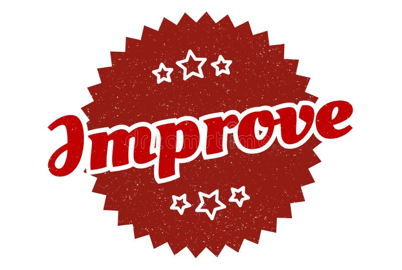 Improve Sign. Improve Vintage Retro Label Stock Vector - Illustration ...