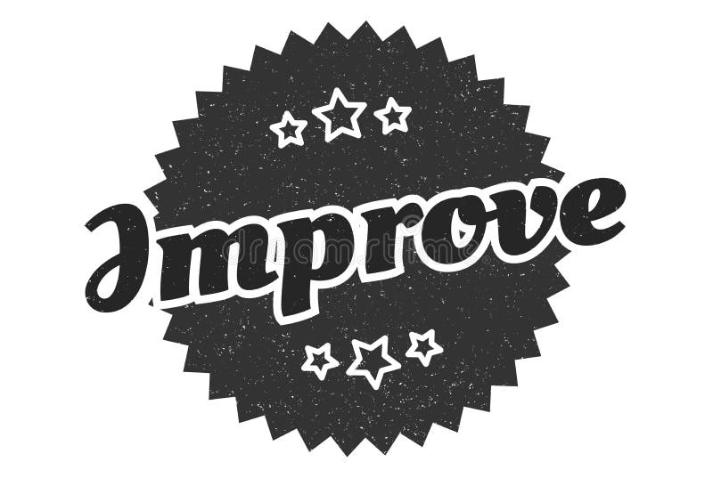 Improve Sign. Improve Vintage Retro Label Stock Vector - Illustration ...