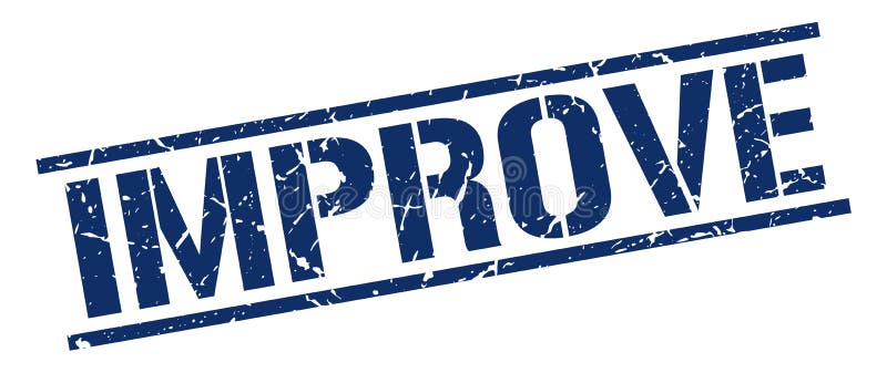 Improve stamp stock vector. Illustration of white, square - 122003756