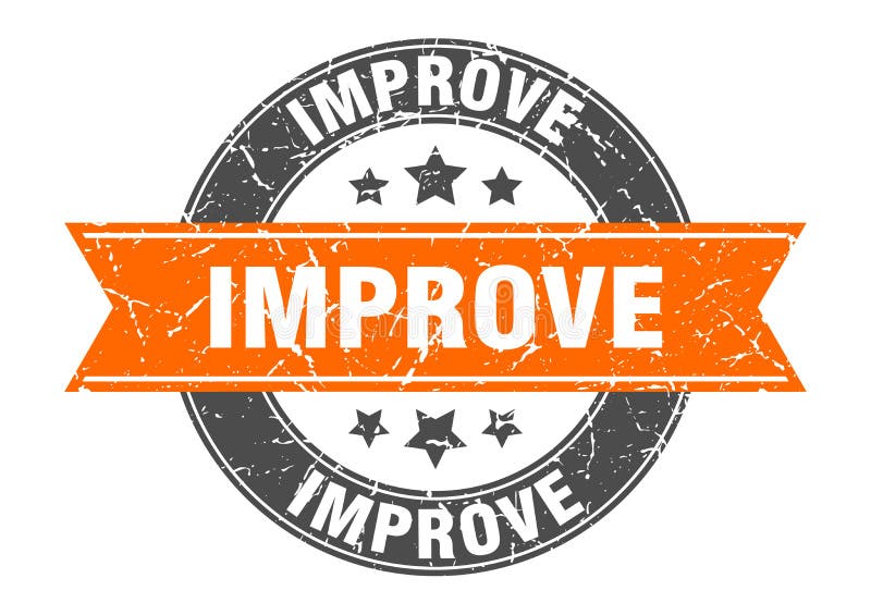 Improve stamp stock vector. Illustration of vector, ribbon - 162722231