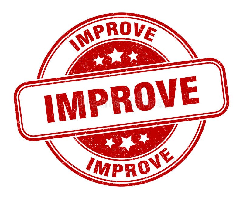 Improve Stamp. Improve Round Grunge Sign Stock Vector - Illustration of ...