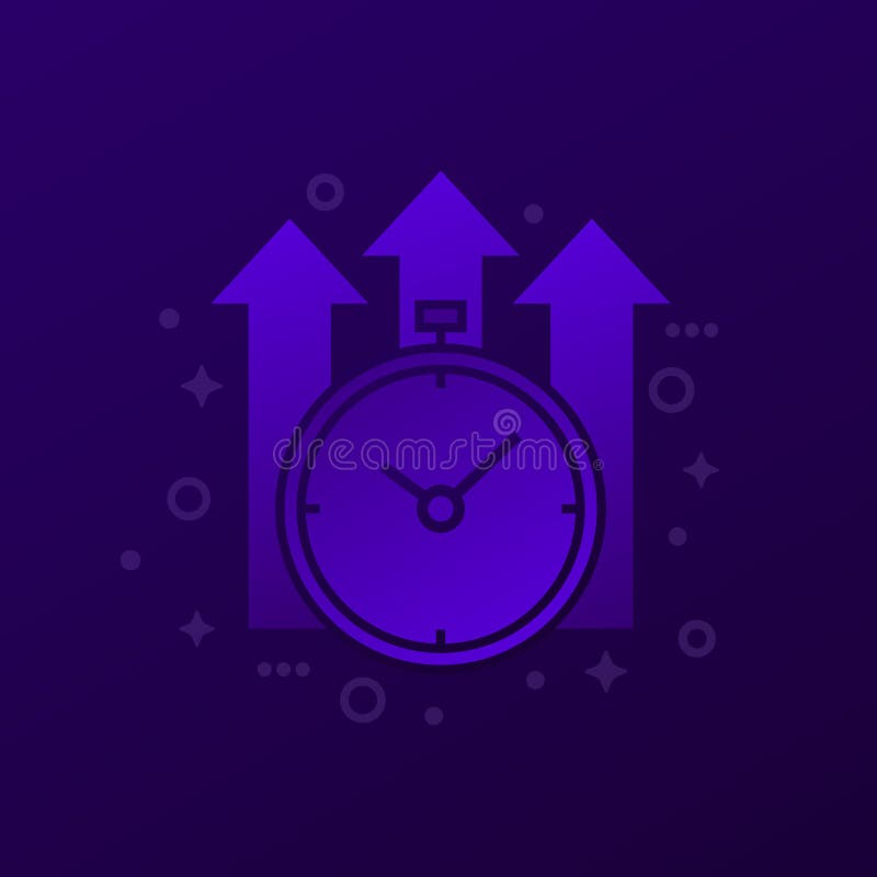 Improve Time Icon, Vector Design Stock Vector - Illustration of ...