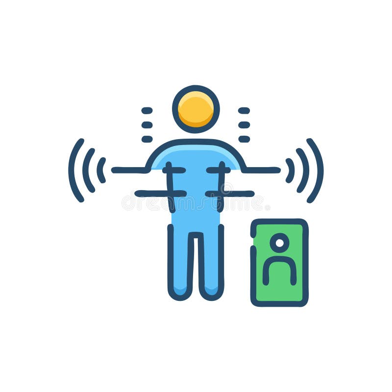 Smart Posture Analysis Sensor for Health Improvement Stock Illustration ...