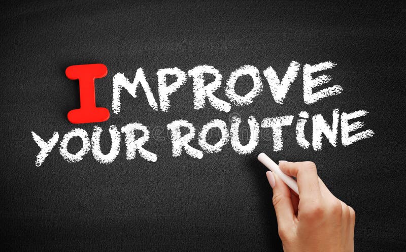 Build Your Routine Text on Notepad, Concept Background Stock Image ...