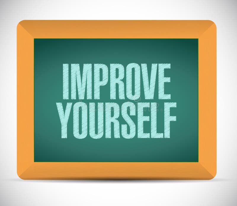 Improve yourself stock illustration. Illustration of growin - 25241311