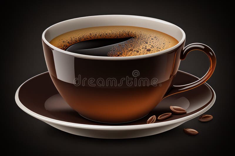 Improved Coffee Cup Vector. Generative Ai Stock Illustration ...