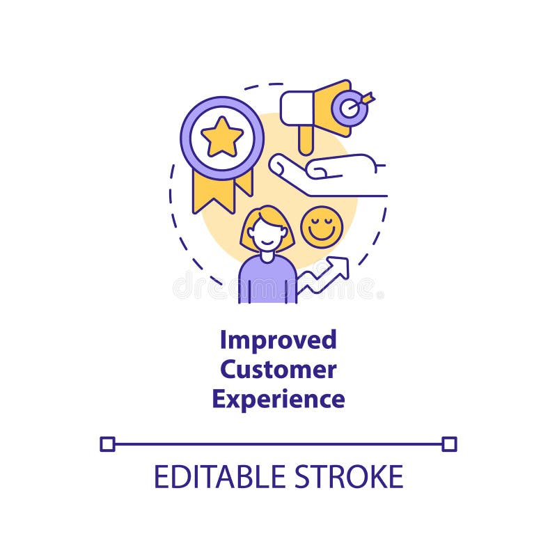 Improved Customer Experience Concept Icon Stock Vector - Illustration ... Improved Customer Experience Concept Icon Stock Vector - Illustration ...