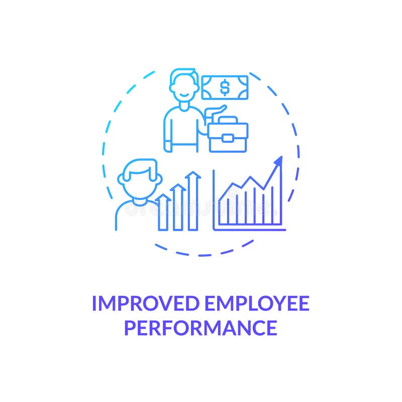 Improved Employee Performance Concept Icon Stock Vector - Illustration ...