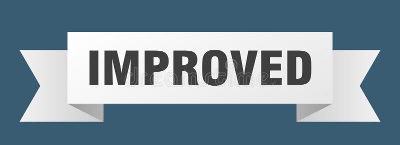 Improved Ribbon. Improved Isolated Band Sign Stock Vector ...