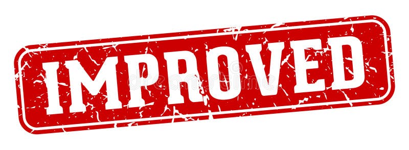 Improved Rectangular Sign. Improved Stamp Stock Vector - Illustration ...