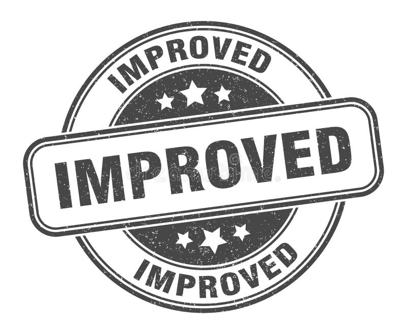 Improved Stamp. Improved Label. Round Grunge Sign Stock Vector ...