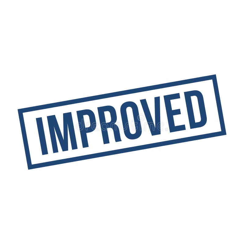 Improved Stamp, Improved Square Sign Stock Illustration - Illustration ...