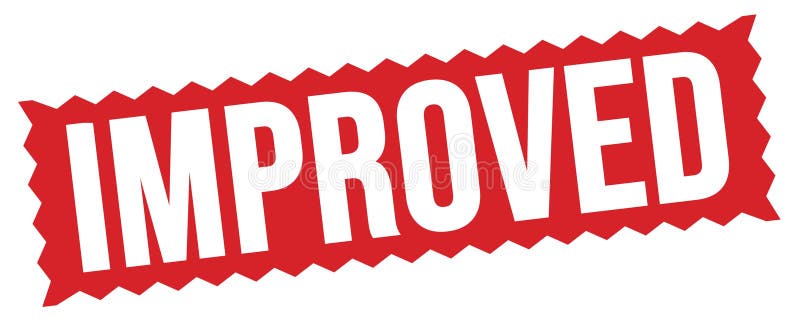 IMPROVED Text Written on Red Stamp Sign Stock Illustration ...