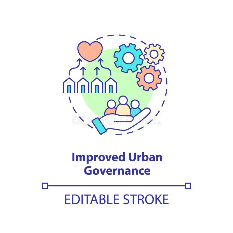 Improved Urban Governance Concept Icon Stock Vector - Illustration of ... Improved Urban Governance Concept Icon Stock Vector - Illustration of ...