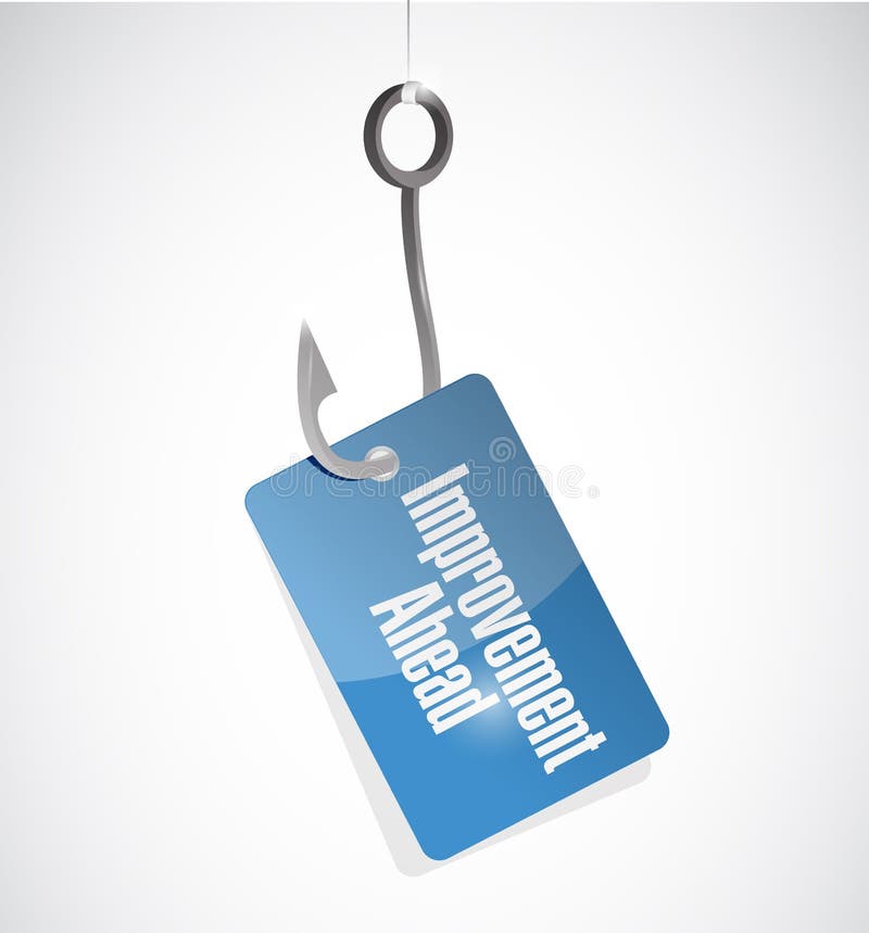 Improvement Ahead Street Sign Stock Illustration - Illustration of news ...