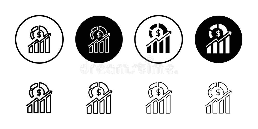 Improvement Growth Icon Outline Vector for Web Ui Stock Vector ...