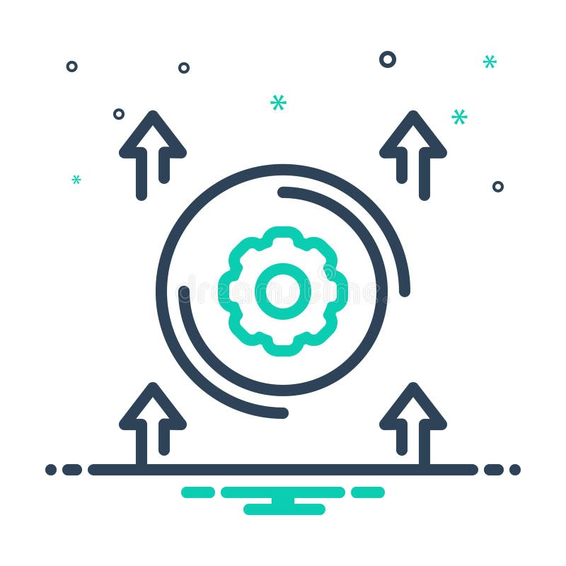 Mix Icon for Improvement, Reform and Workflow Stock Vector ...