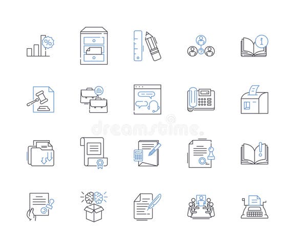 Improvement Line Icons Collection. Progress, Growth, Advancement ...