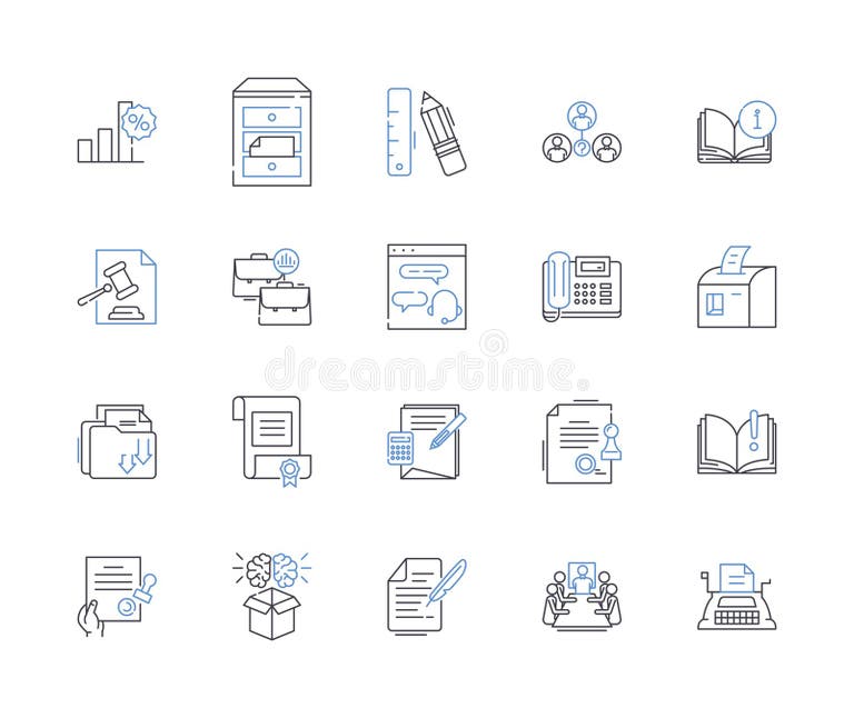 Improvement Line Icons Collection. Progress, Growth, Advancement ...