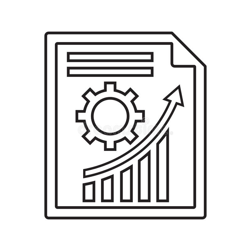Improvement, List, Progress, Setting Outline Icon. Line Art Vector ...